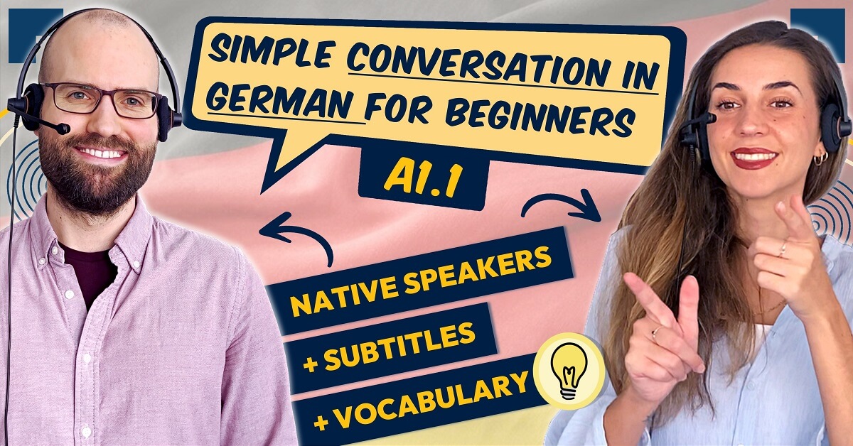 Simple German Conversation for Beginners A1.1 🎓💡